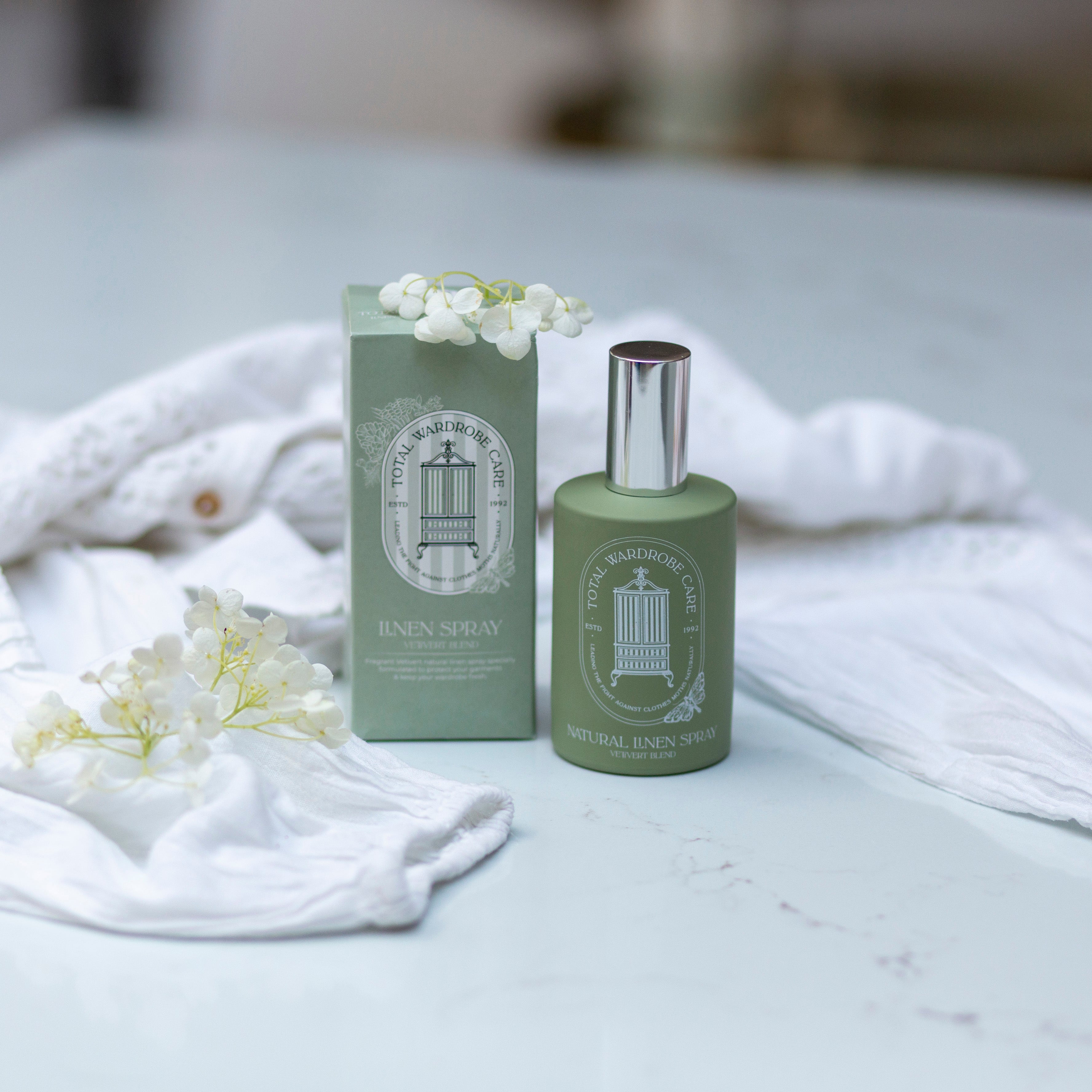 Natural Vetivert Anti-Moth Linen Spray | Total Wardrobe Care