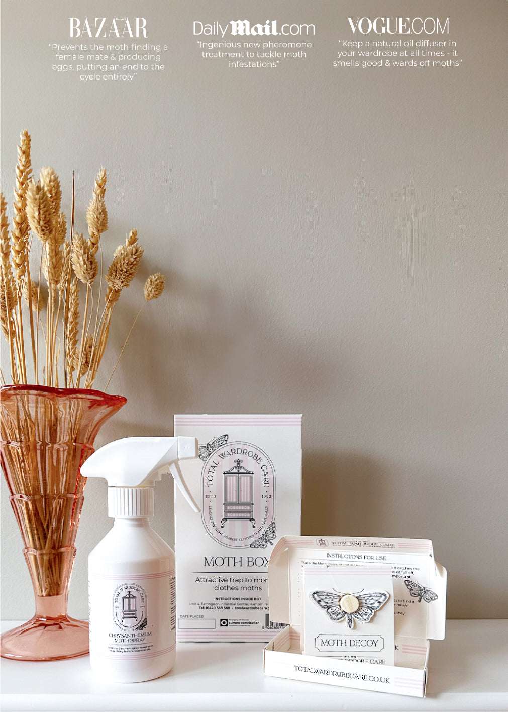 Natural Moth Prevention Products | Total Wardrobe Care